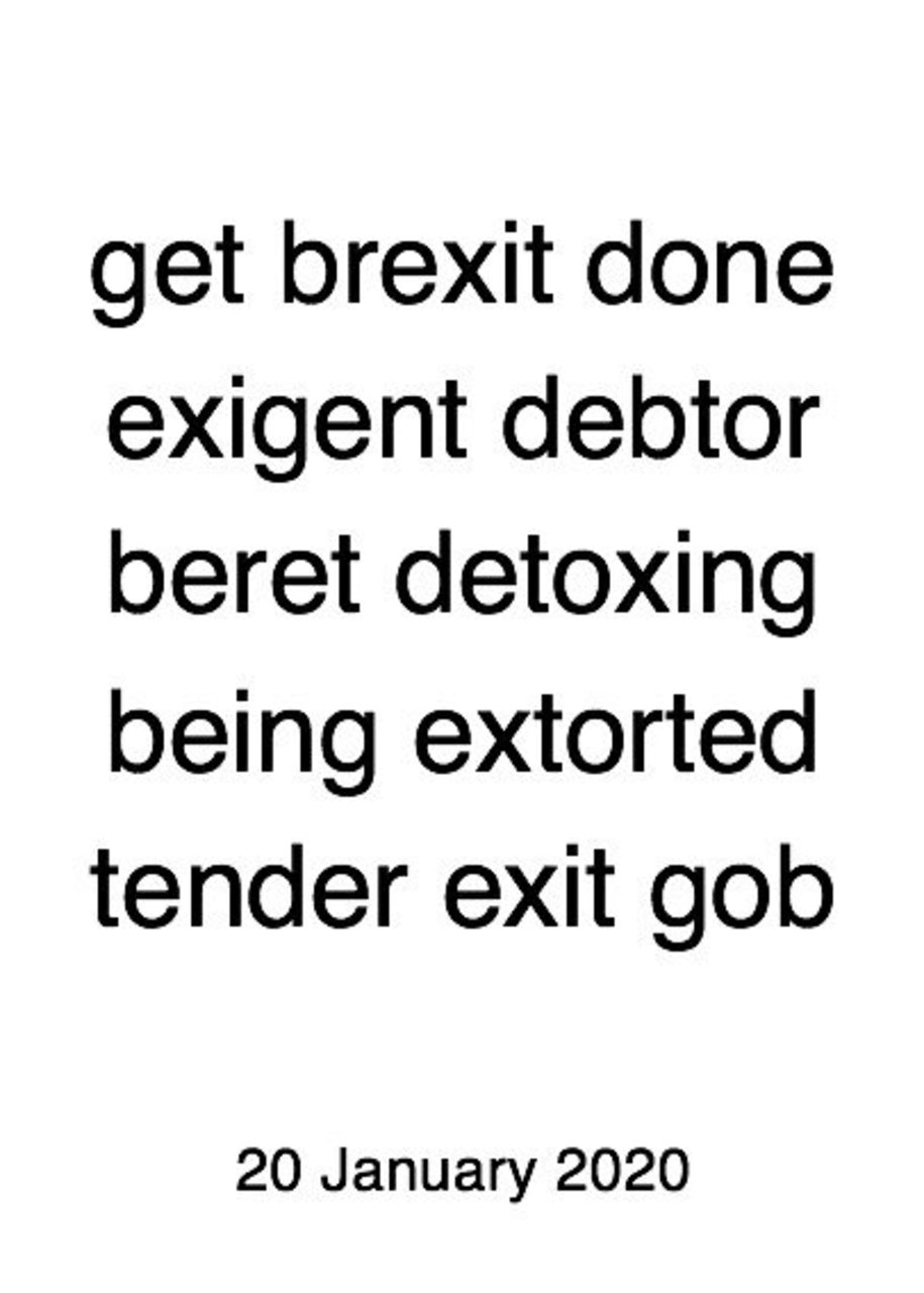 Election Artist 2019 | Anagram Poems