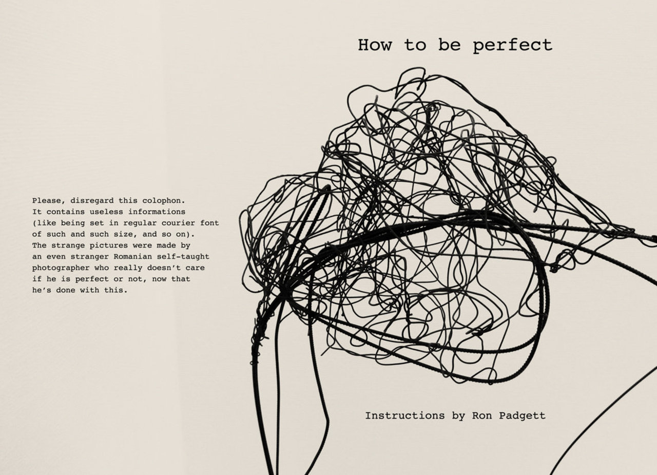 HOW TO BE PERFECT