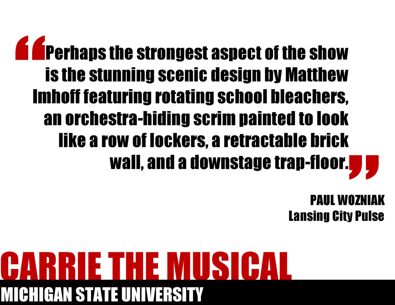 Matthew Imhoff, Production Designer