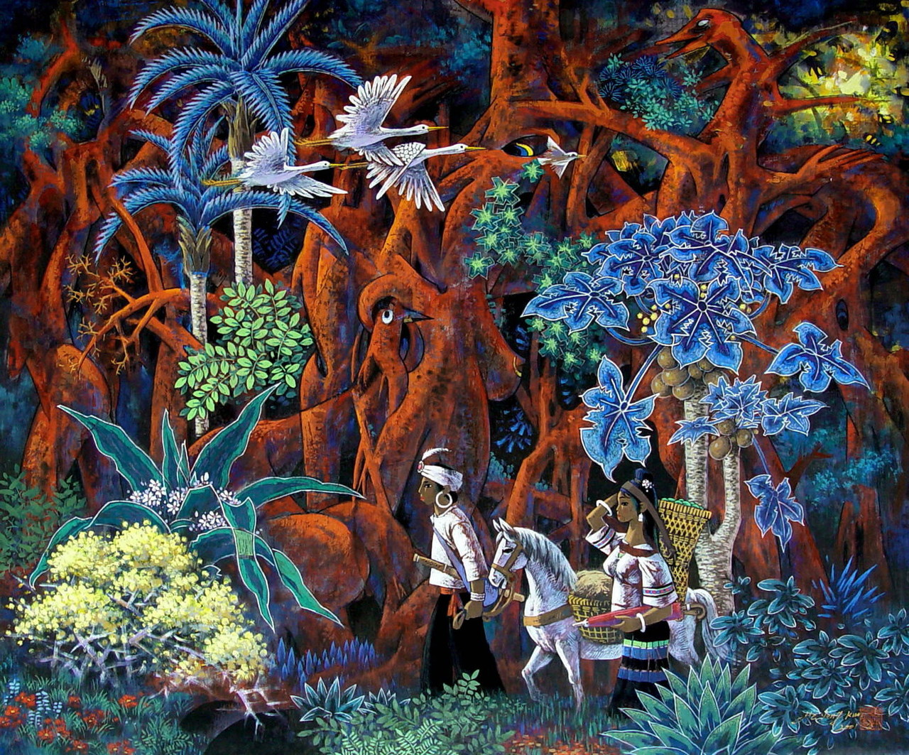 Contemporary Chinese Yunnan Artist, He Yongkun