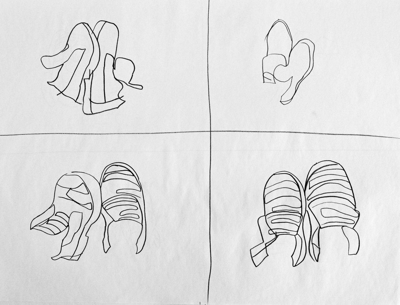 Student Work: Drawing I, II